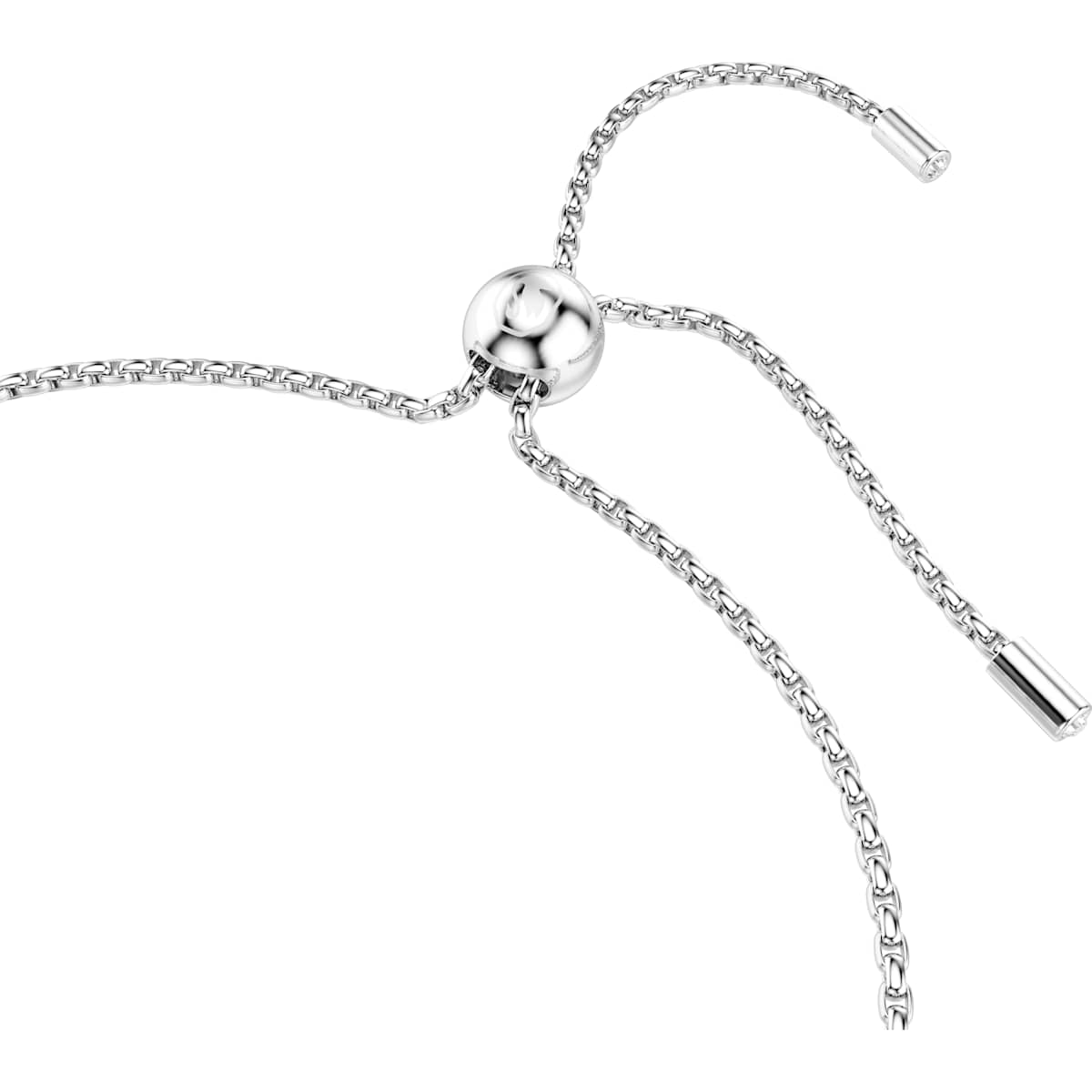 Matrix bracelet Gradient of round cuts, White, Rhodium plated | Shukha ...