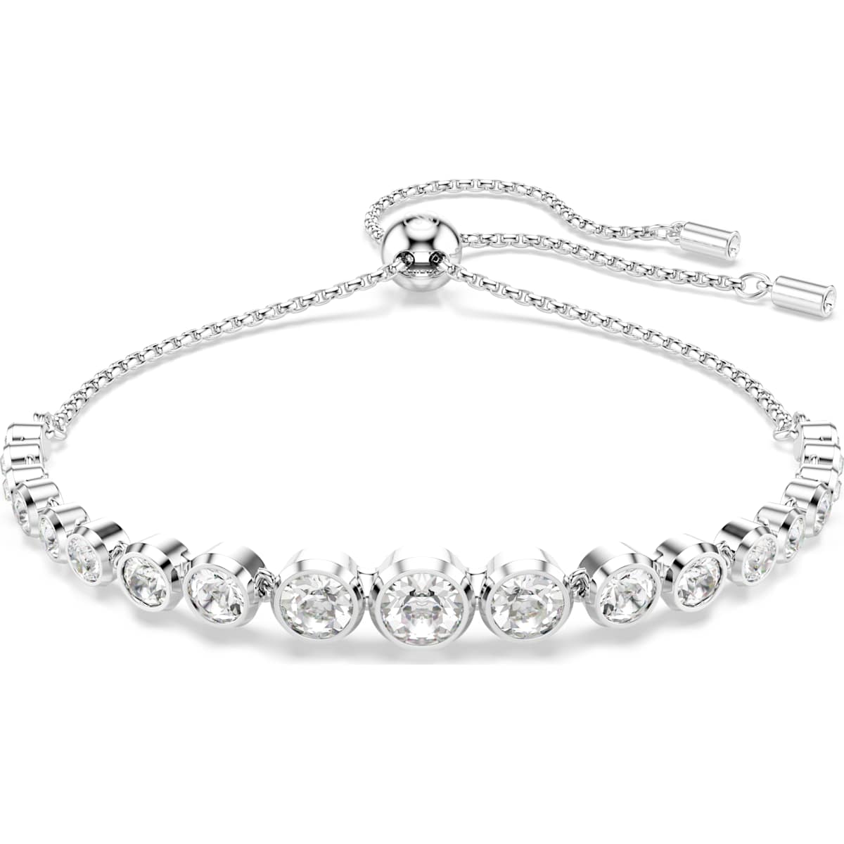 Imber Tennis bracelet Mixed round cuts, White, Rhodium plated | Shukha ...