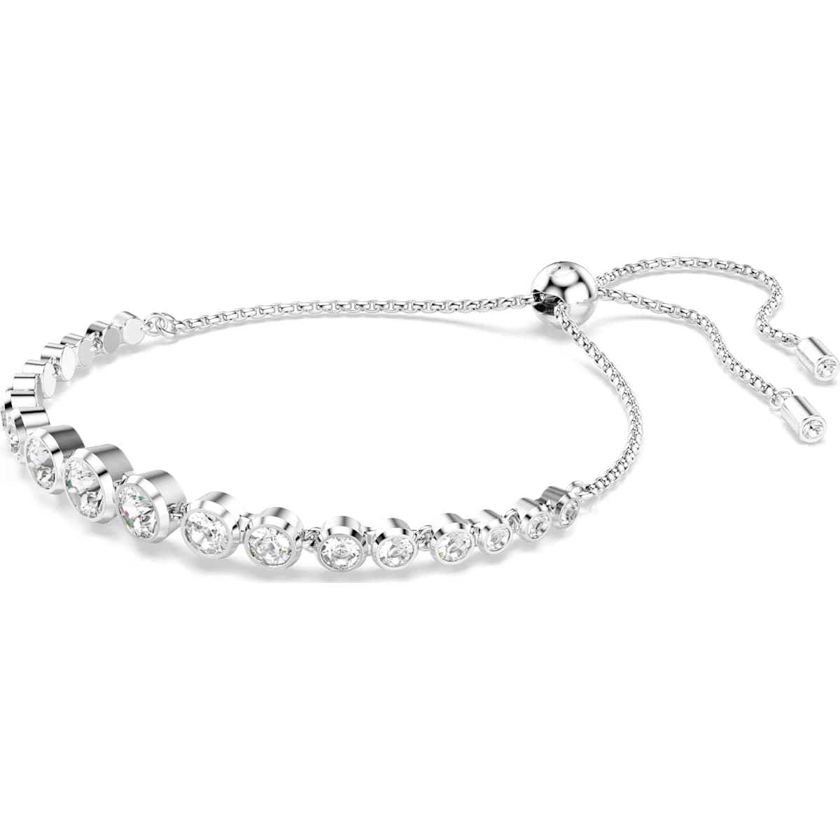 Imber Tennis bracelet Mixed round cuts, White, Rhodium plated | Shukha ...