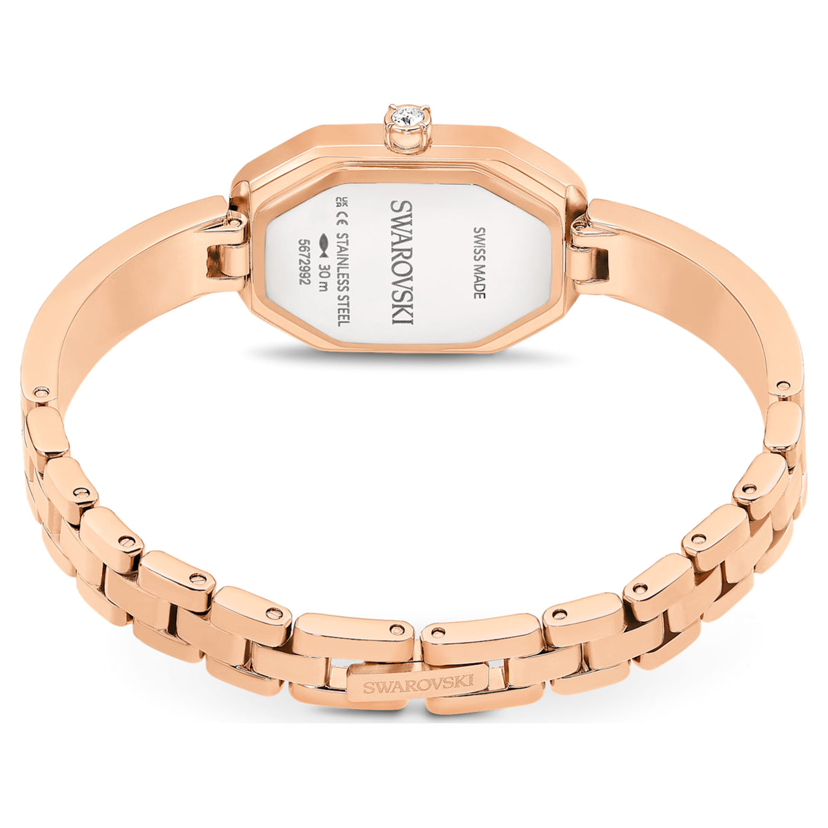 Dextera Bangle watch Swiss Made, Metal bracelet, Rose gold tone, Rose ...