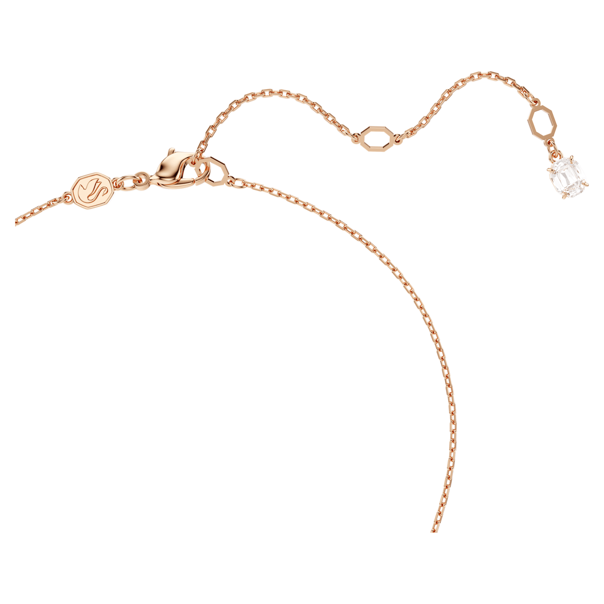 Hyperbola pendant Mixed cuts, White, Rose gold-tone plated | Shukha ...