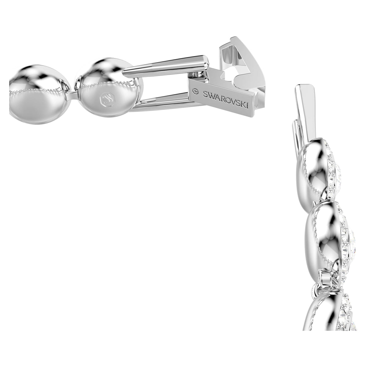 Una Angelic bracelet Round cut, White, Rhodium plated | Shukha Online Store